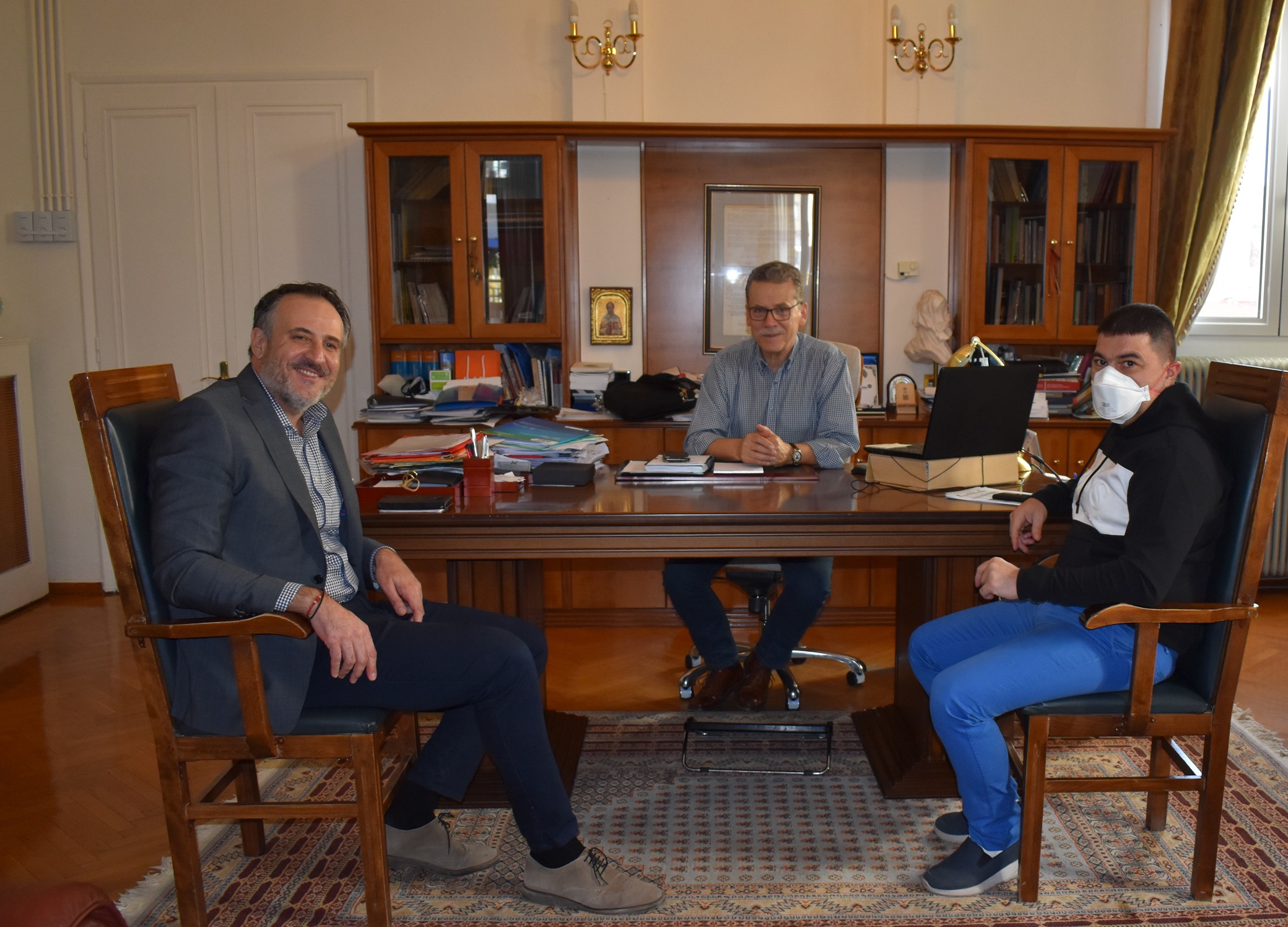 Συνάντηση του δημάρχου Κοζάνης Λάζαρου Μαλούτα με το νέο διοικητή του ...